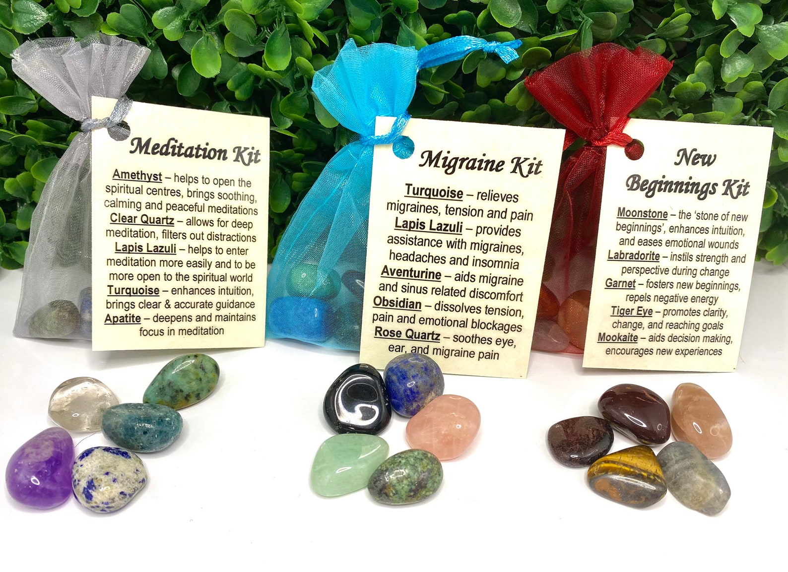 1x Crystal Kits, Tumbled Stone Kits, Healing Crystal Kits, Gemstones - Etsy