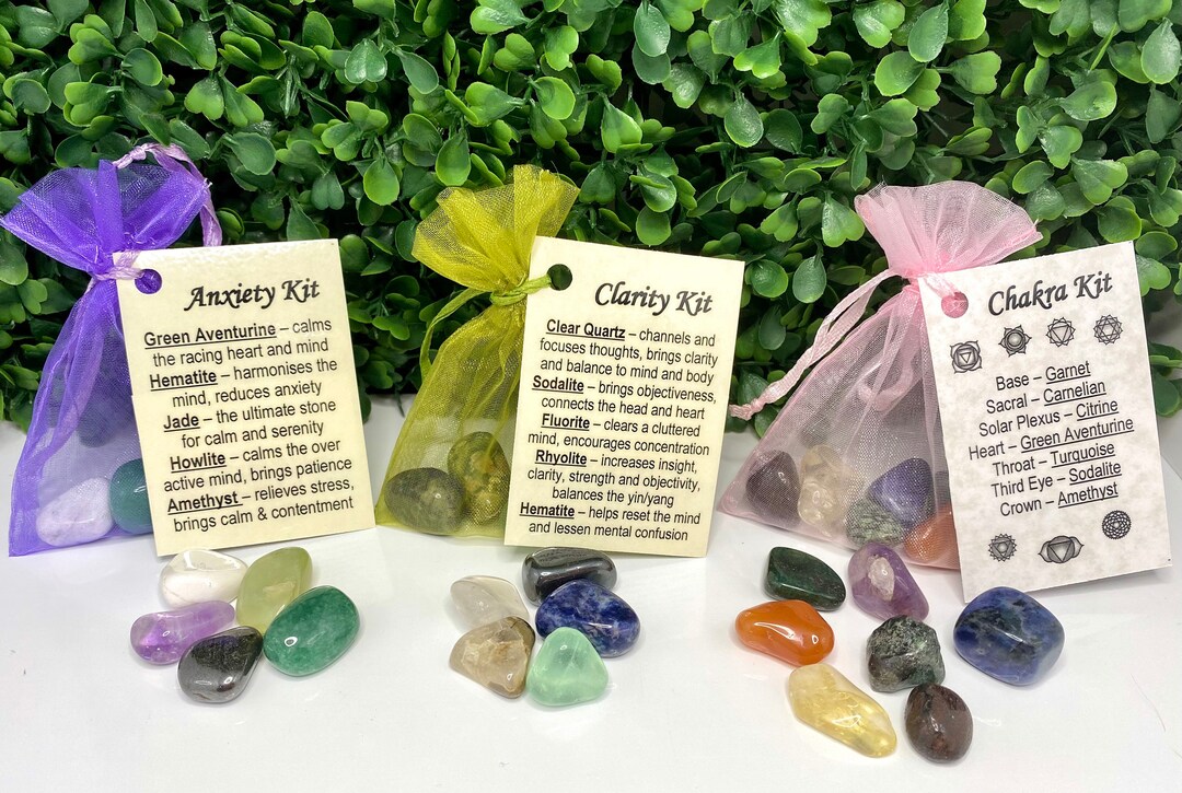 1x Crystal Kits, Tumbled Stone Kits, Healing Crystal Kits, Gemstones - Etsy