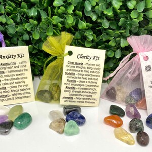 1x Crystal Kits, Tumbled Stone Kits, Healing Crystal Kits, Gemstones - Etsy