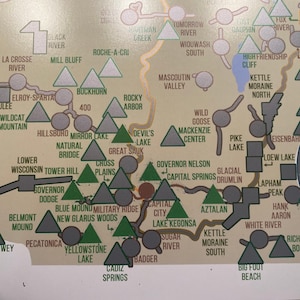 Wisconsin State Parks System Scratch off Bucket List 12x18 - Etsy