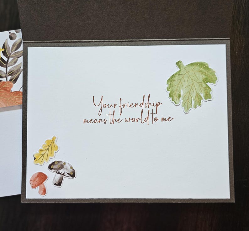 Fall Leaves - Gather - Handmade Thanksgiving Greeting Card - Etsy