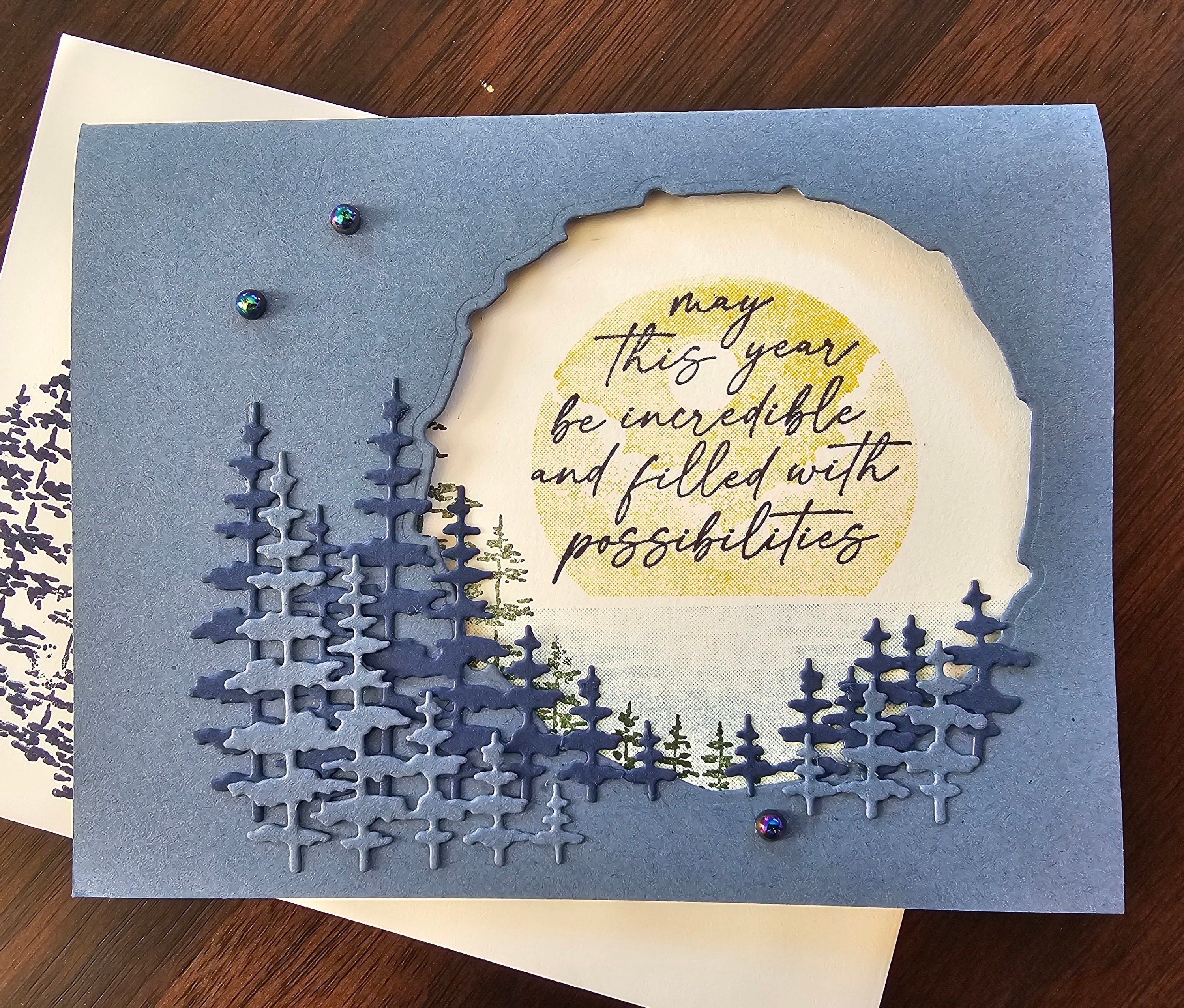 Trees and Lake Design - Handmade Birthday Greeting Card - Outdoors ...