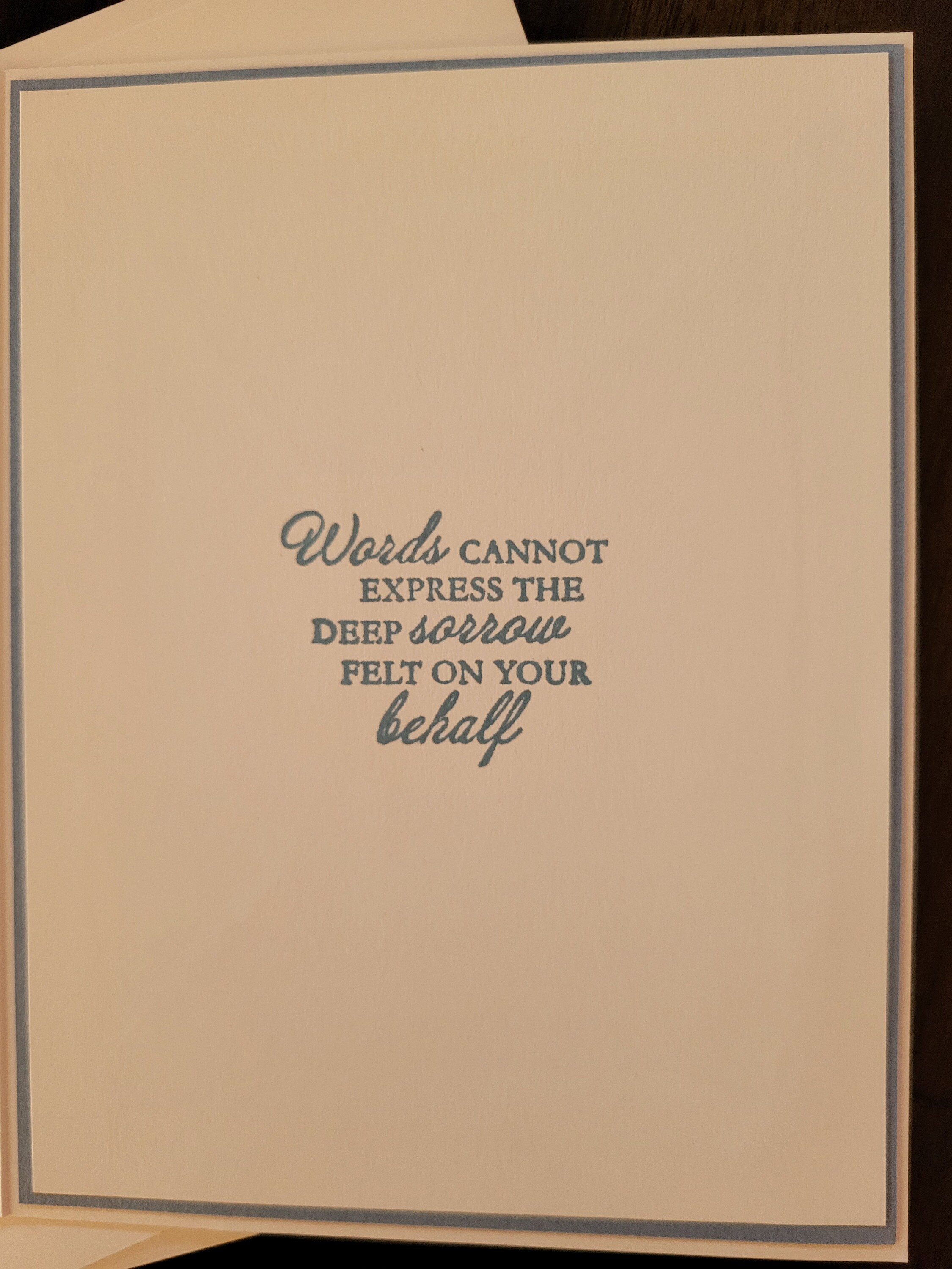 Handmade Sympathy Card - I'm so Sorry - Etsy