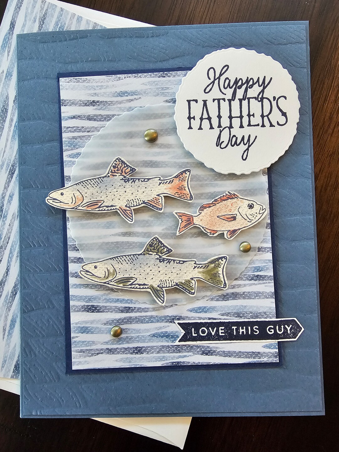 Fishing Themed Father's Day Greeting Card - Handmade - Etsy