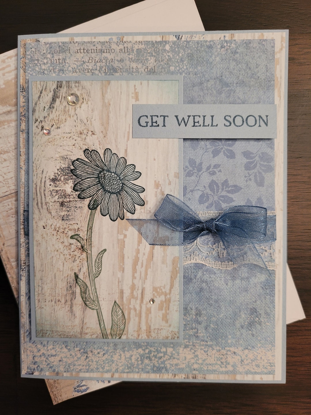 Handmade Get Well Soon Greeting Card - Etsy