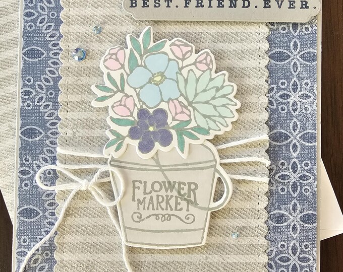 Best.friend.ever - Handmade Birthday Greeting Card - Etsy