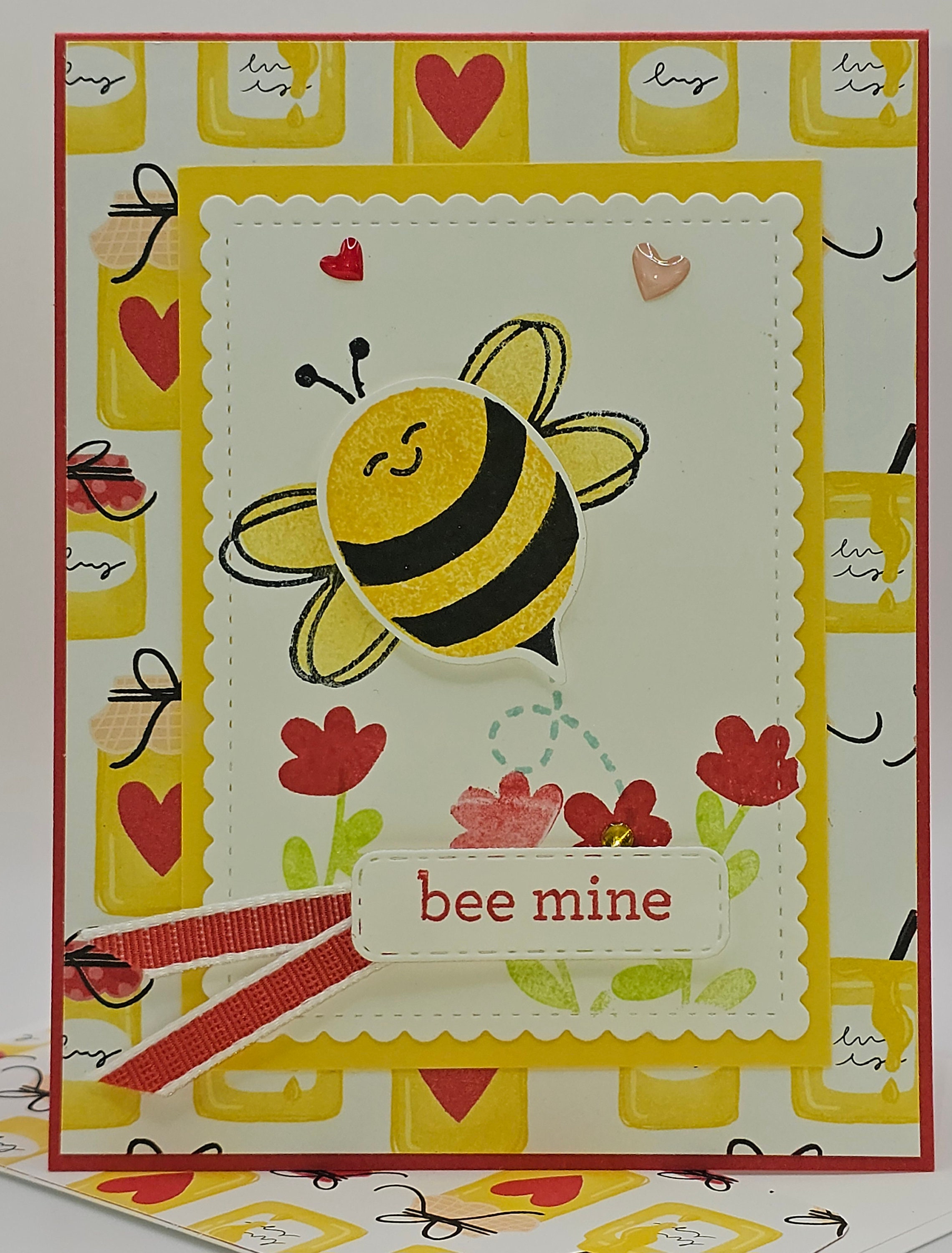Handmade bee Mine Bumble Bee Valentine's Day Greeting Card - Etsy