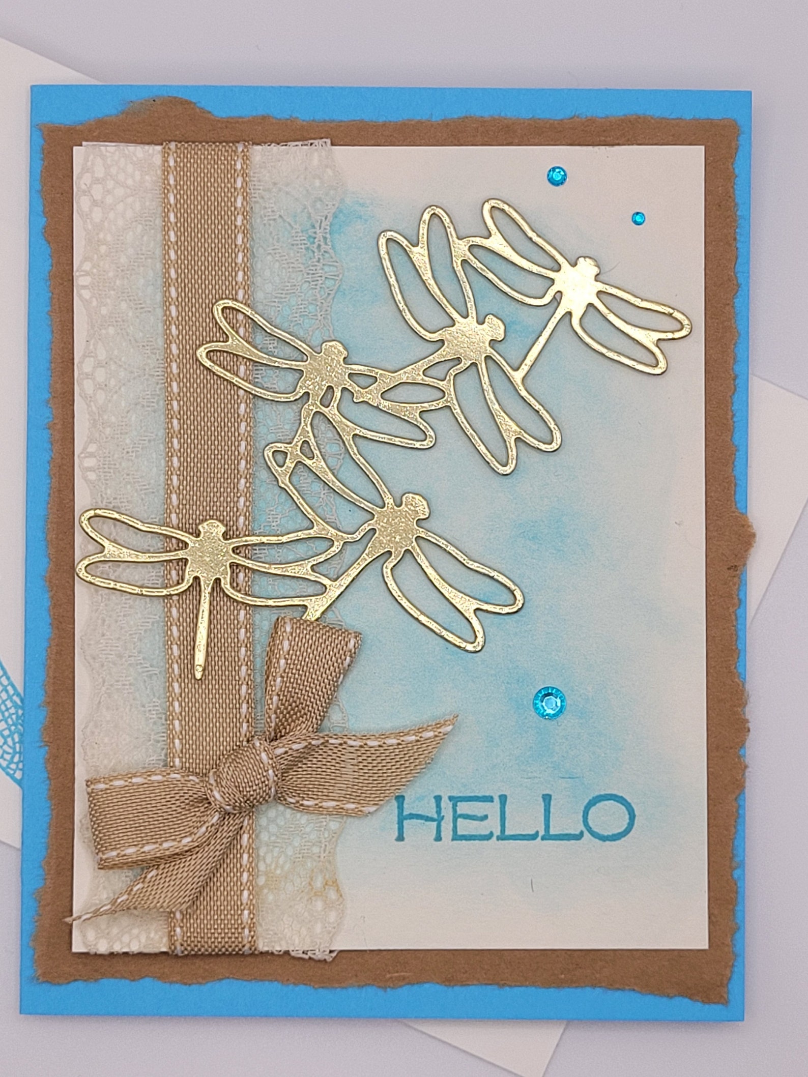 Handmade Dragon Fly Design Birthday Greeting Card - Etsy