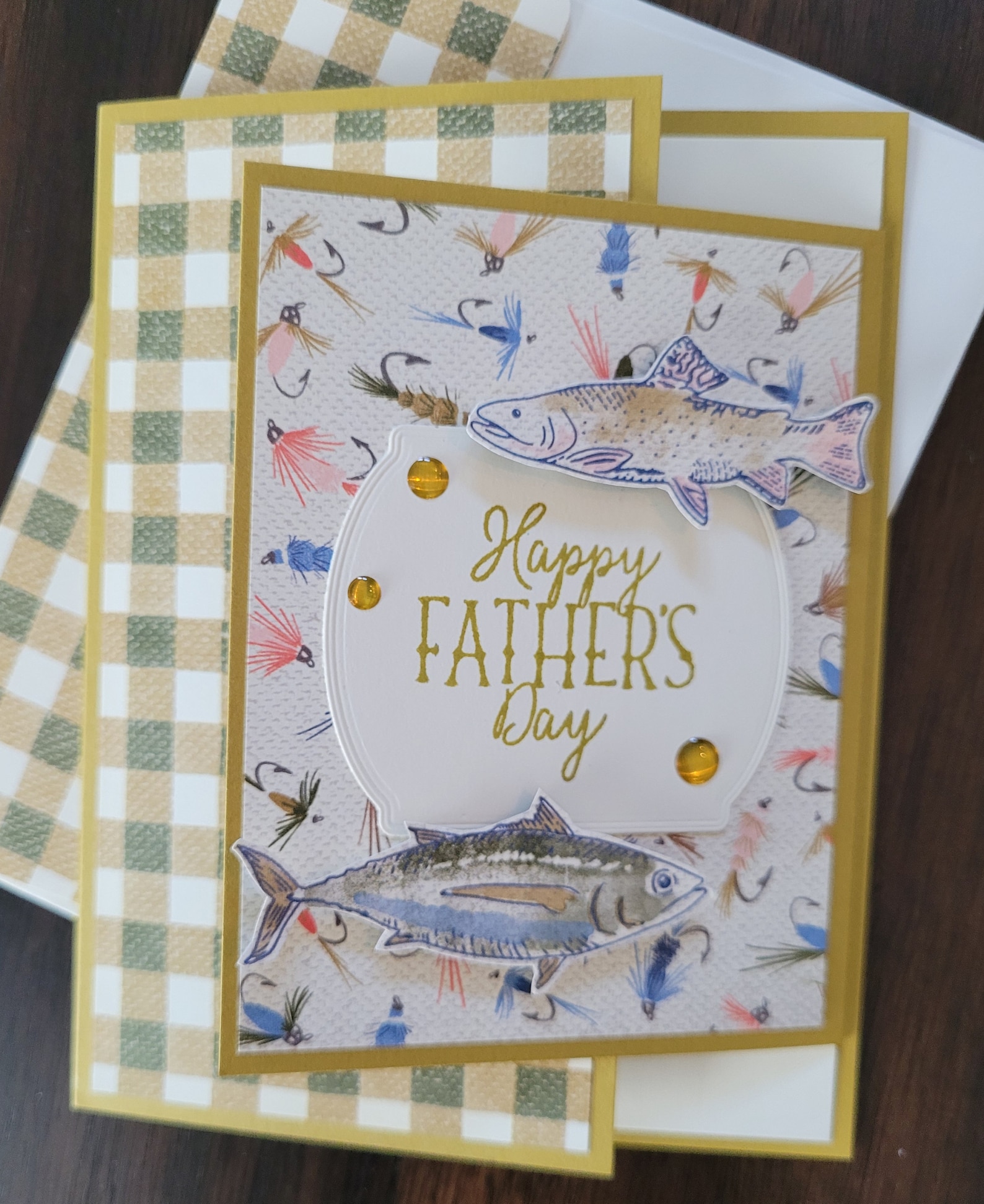Handmade Father's Day Card - Fishing Theme - Etsy