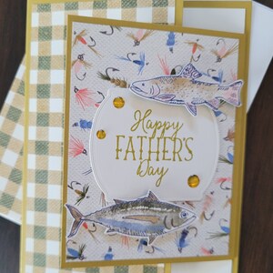 Handmade Father's Day Card - Fishing Theme - Etsy