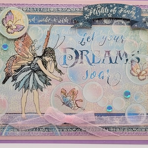 Handmade "fairy Themed" Set of 4 Blank Note Cards - Graphic 45 Fairy ...