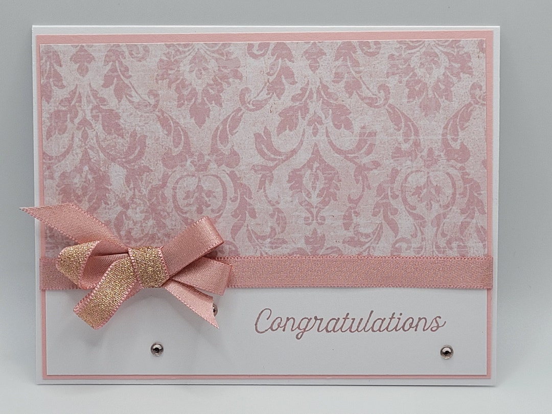 Handmade "congratulations" Wedding Greeting Card - Etsy