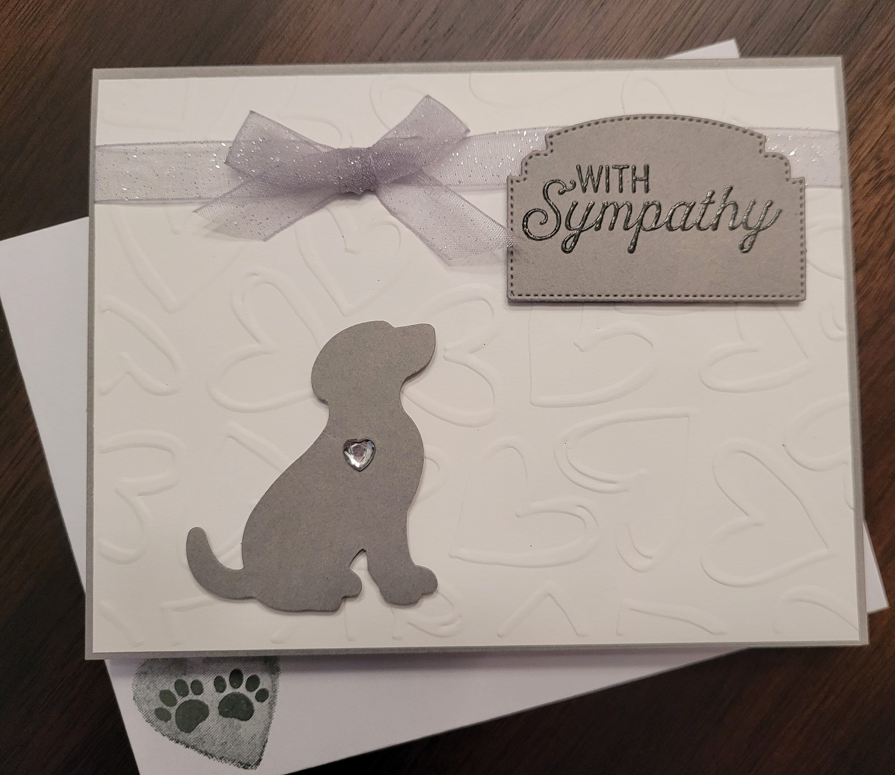 Handmade Dog Sympathy Greeting Card - Etsy