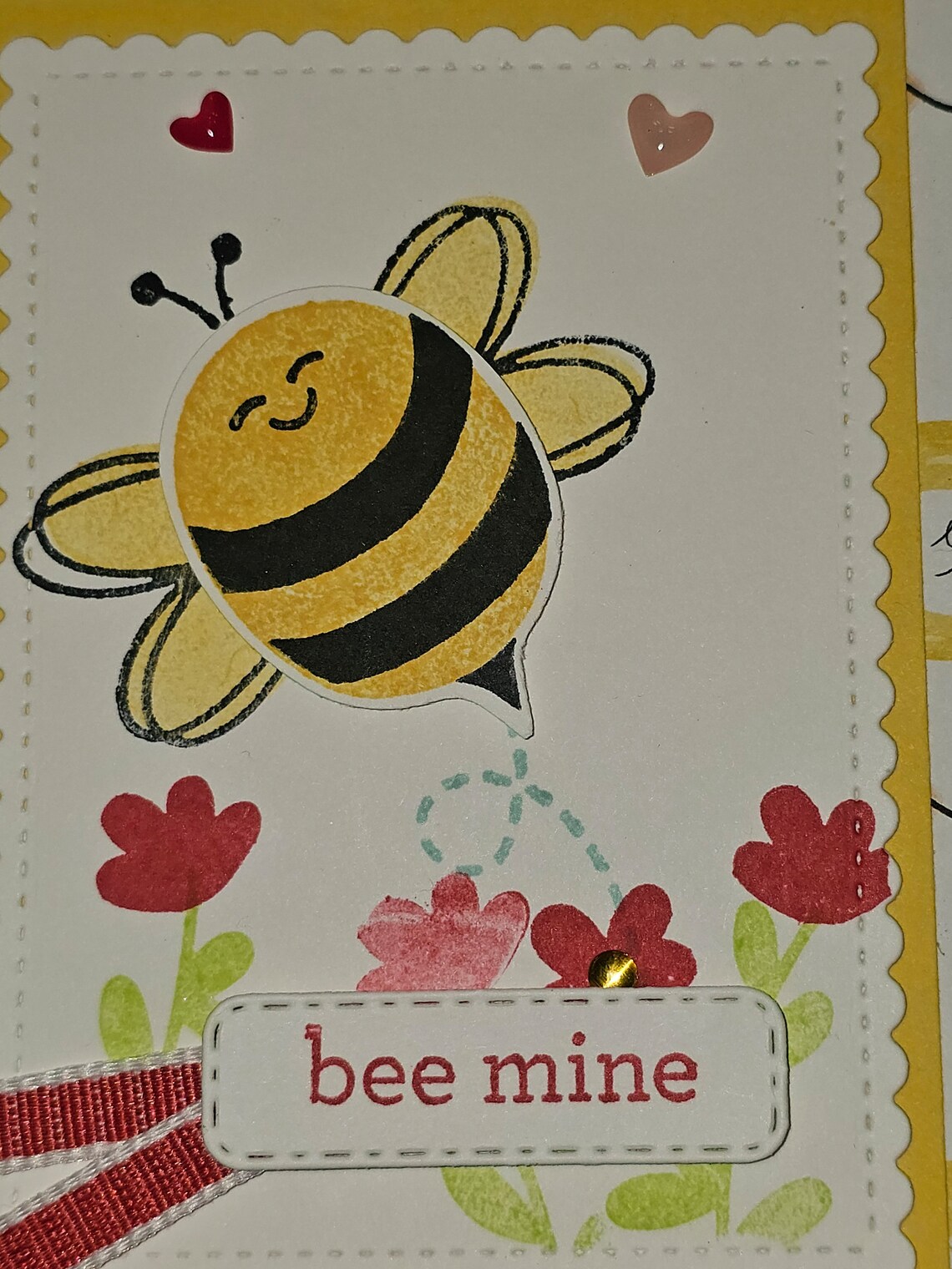 Handmade bee Mine Bumble Bee Valentine's Day Greeting Card - Etsy