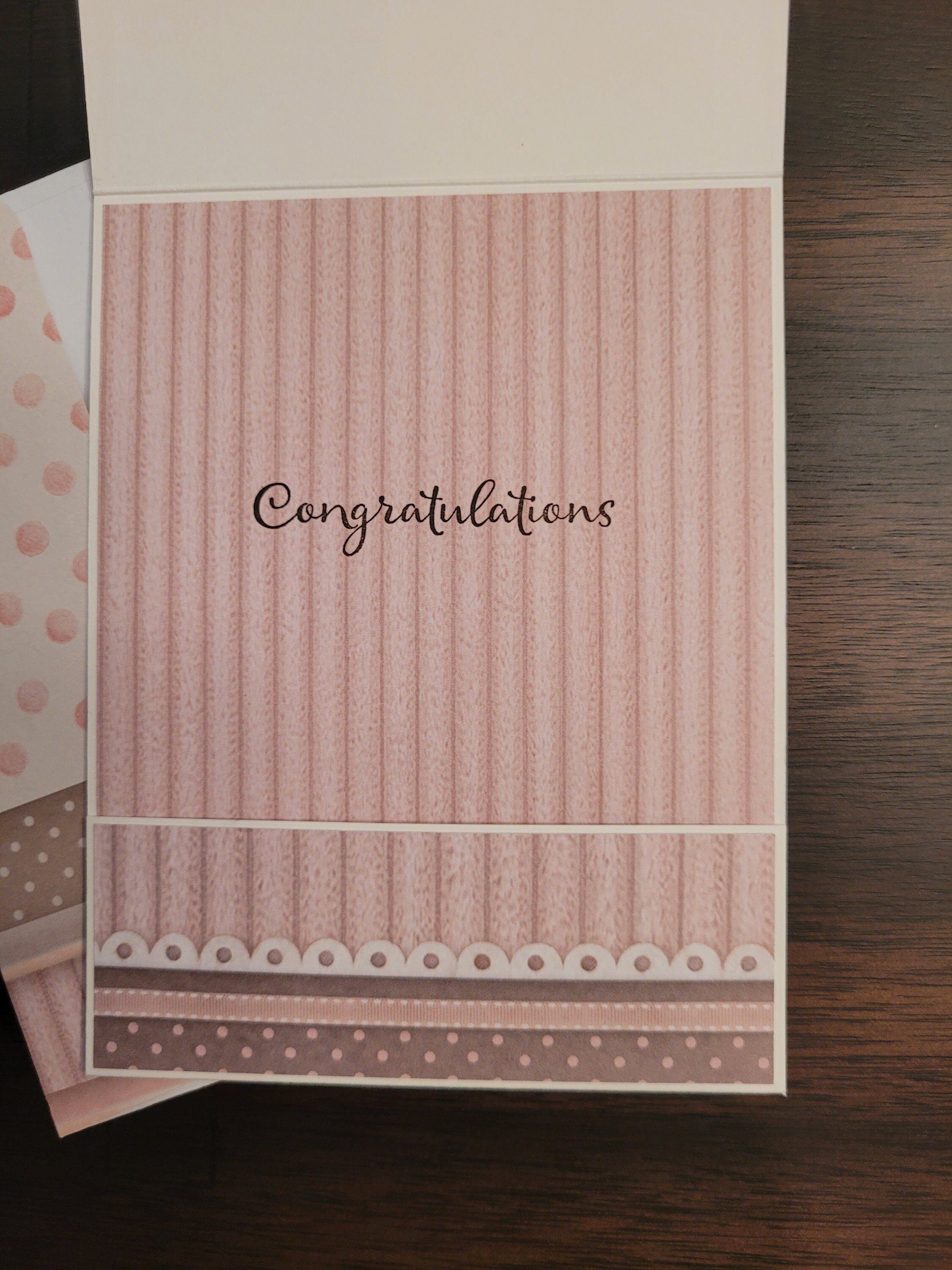 Handmade Congratulation Baby Girl Greeting Card/gift Card Holder - Etsy