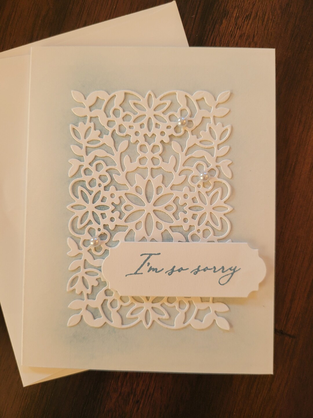 Handmade Sympathy Card - I'm so Sorry - Etsy