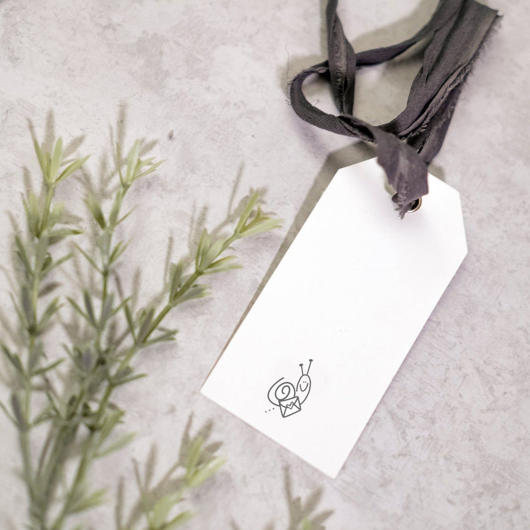 Snail Mail Stamp | Happy Mail Stamp | Cute Mailing Stamp | Envelope and ...
