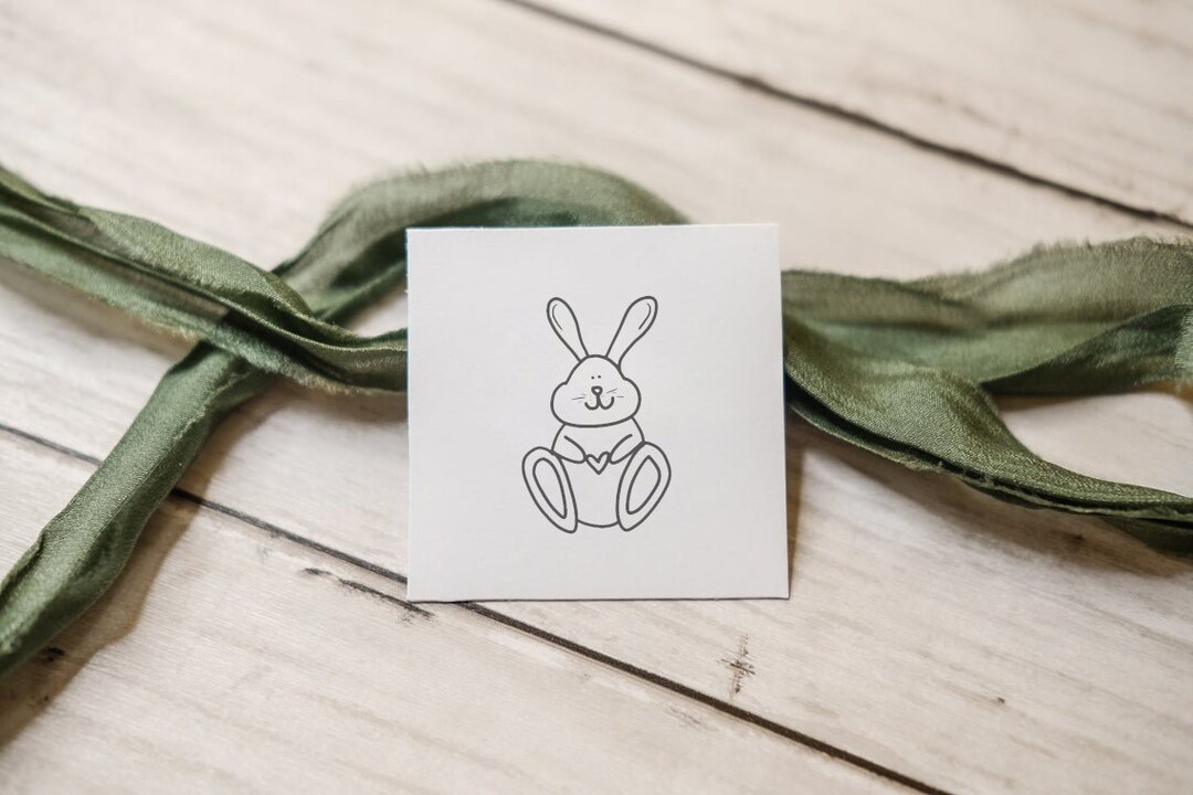 Bunny Stamp | Rabbit Stamp | Easter Stamp | Doodle Stamp | Spring Stamp ...