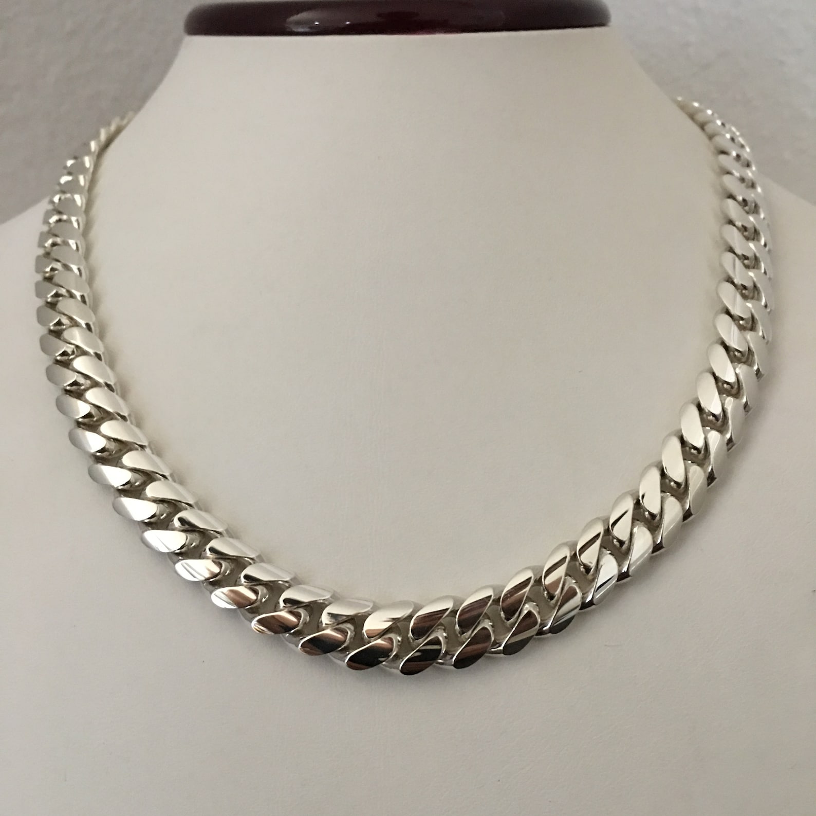 10mm Hand Made Cuban Link 999 Pure Solid Silver 22 Inch | Etsy