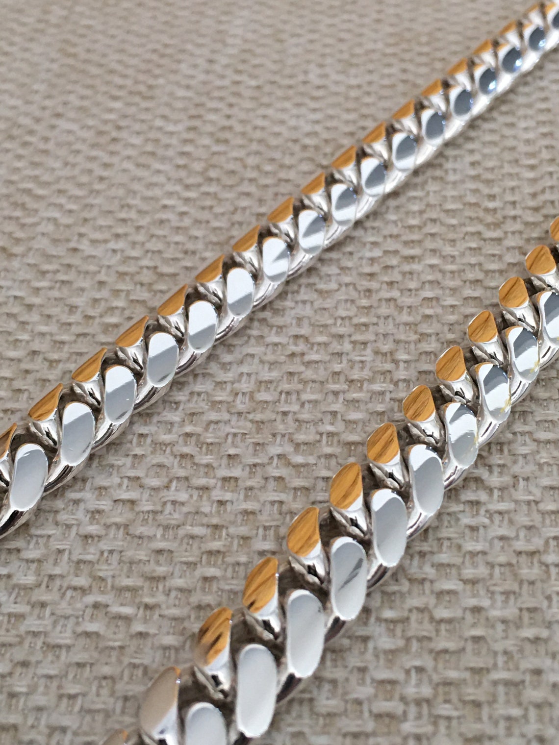 9mm 999 Pure Solid Silver Hand Made Cuban Link Chain 24in - Etsy