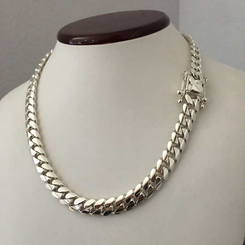 10mm Hand Made Cuban Link 999 Pure Solid Silver 22 Inch | Etsy