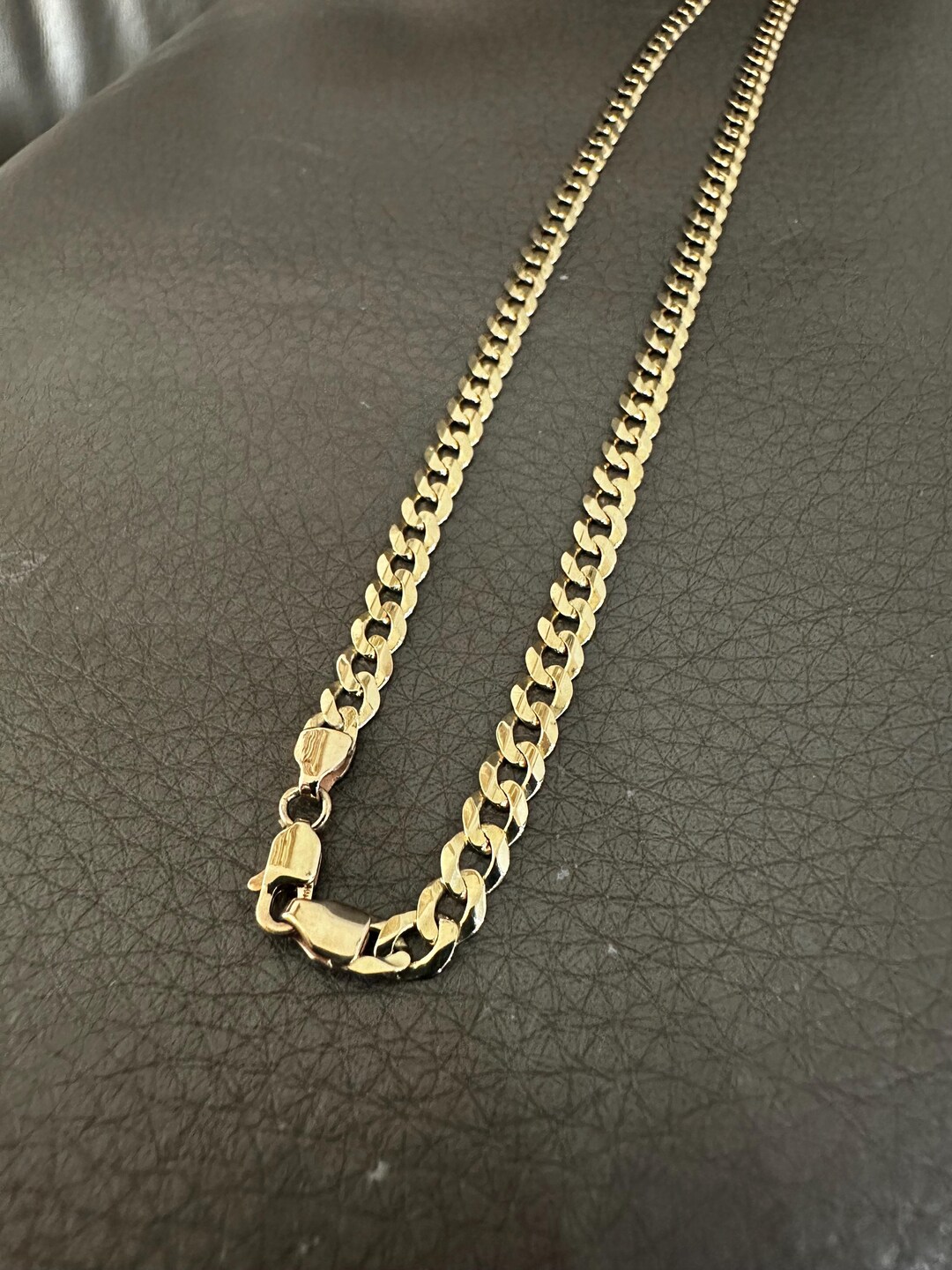14k Cuban Link Chain 4.5mm 16 Inch Solid Gold Shipping Next Day. - Etsy