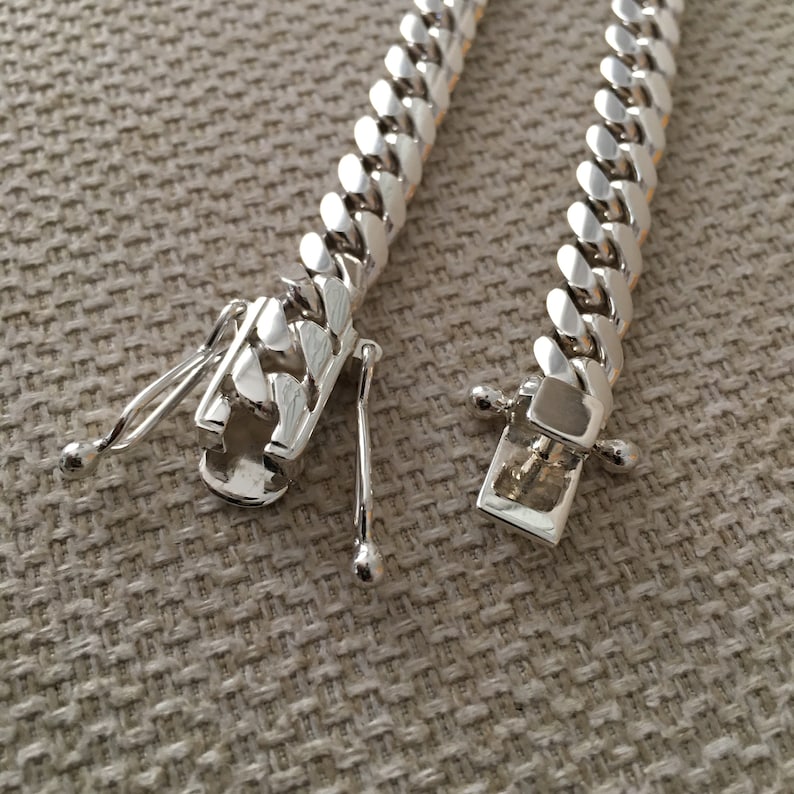 8mm16 Inch 999 Pure Solid Silver Hand Made Cuban Link Chain | Etsy