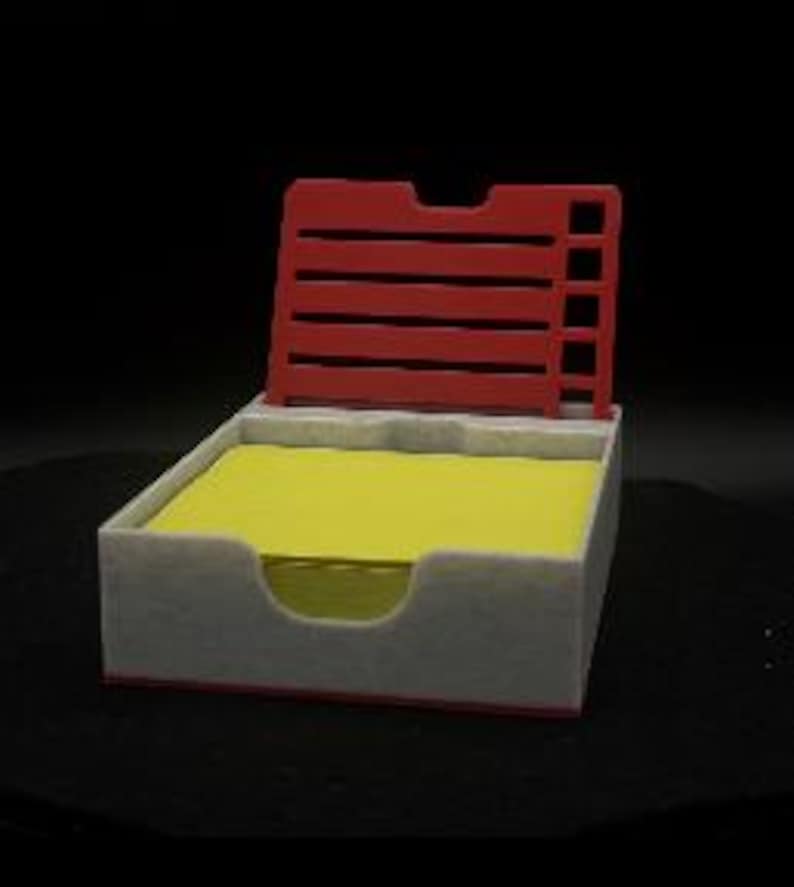 3D Printed Sticky Note Organizer | Desk Productivity Tool With ...