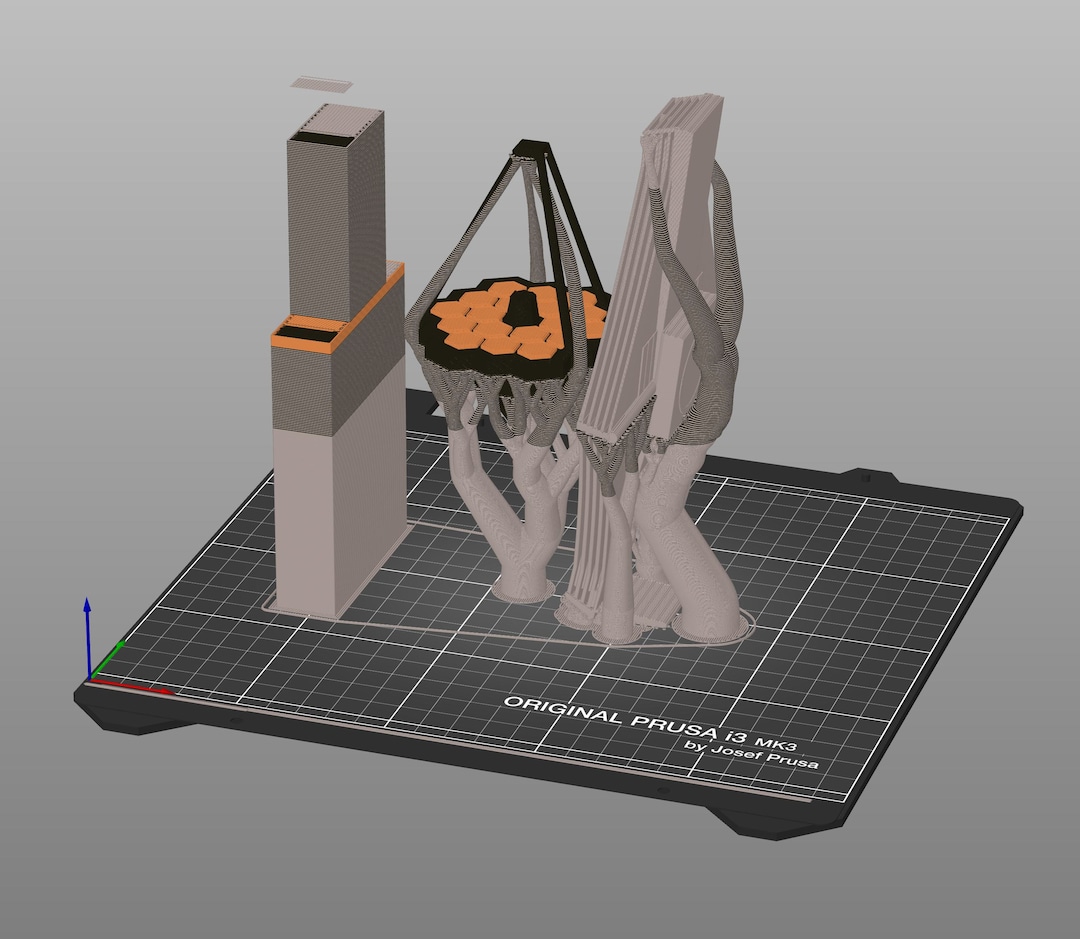 3D Printable JWST 3D Digital Model | James Webb Space Telescope for ...