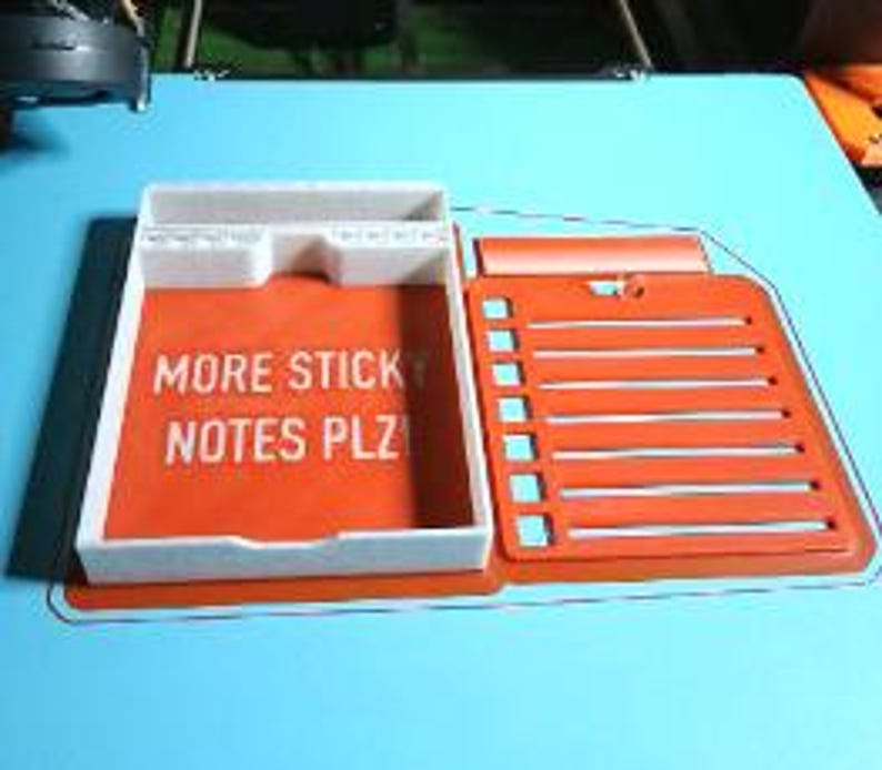 3D Printed Sticky Note Organizer | Desk Productivity Tool With ...