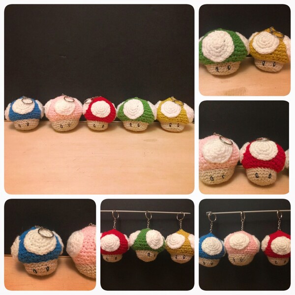 Mario Toad Keychain - Etsy