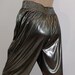 70's Disco Pants Women's Silver Black Silky Drapy - Etsy
