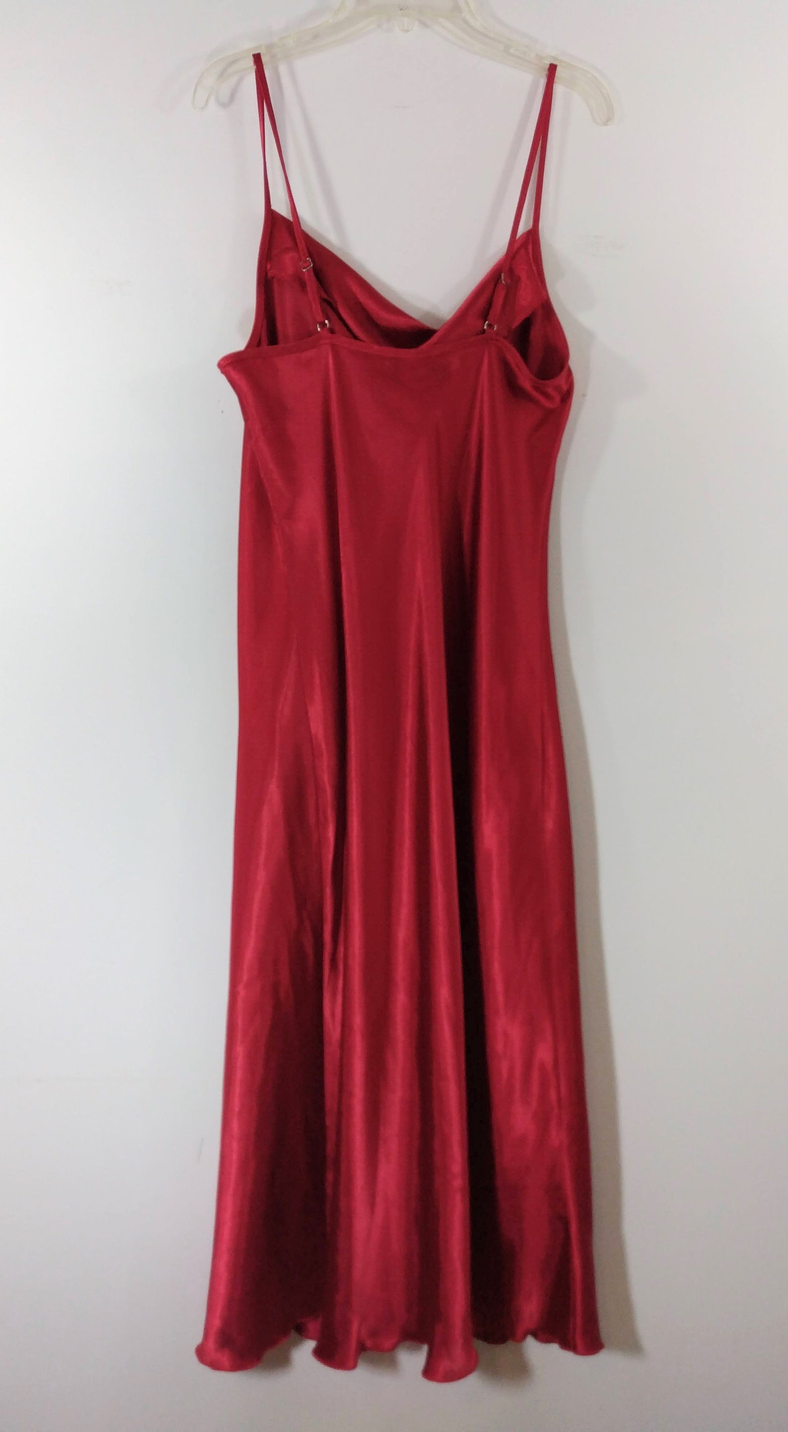 Vintage BEBE Red Satin Nightgown, Drapey Neckline, Size M - Etsy
