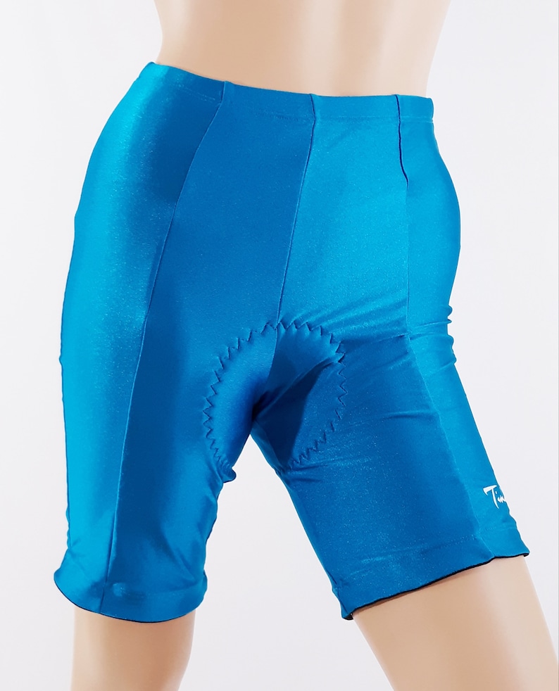 Vintage Padded Spandex Bike Shorts: 80s Blue Disco Leggings, Men's Size ...