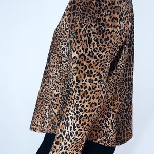 Women's Leopard Shirt 90's Animal Print 97% Cotton | Etsy