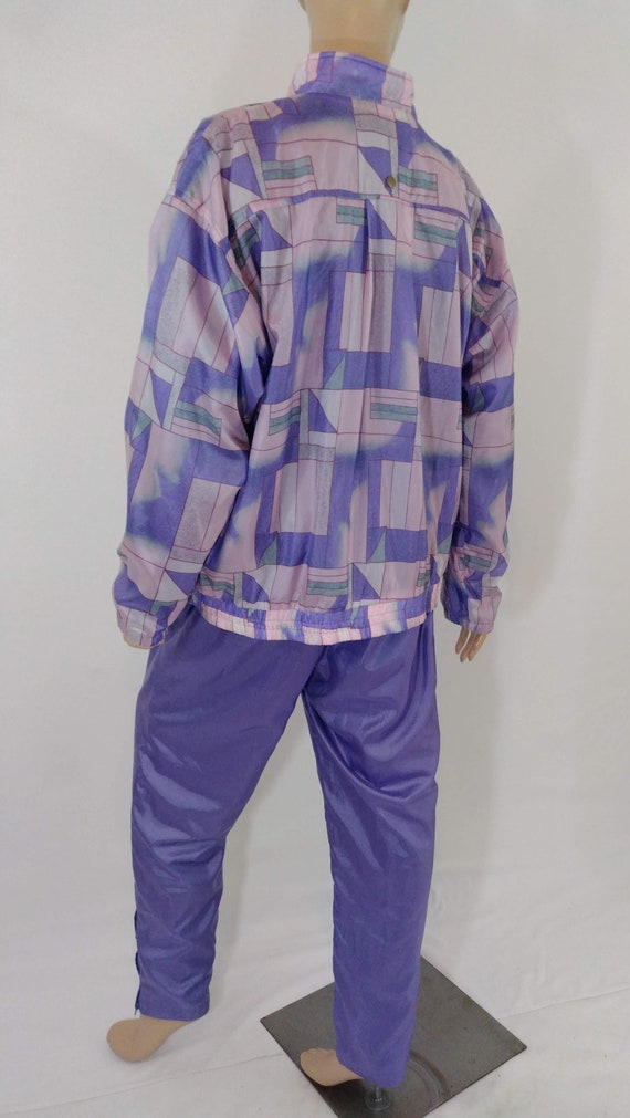 Adidas Tracksuit 80's 90's Women's Pastel Lavender Pi… - Gem