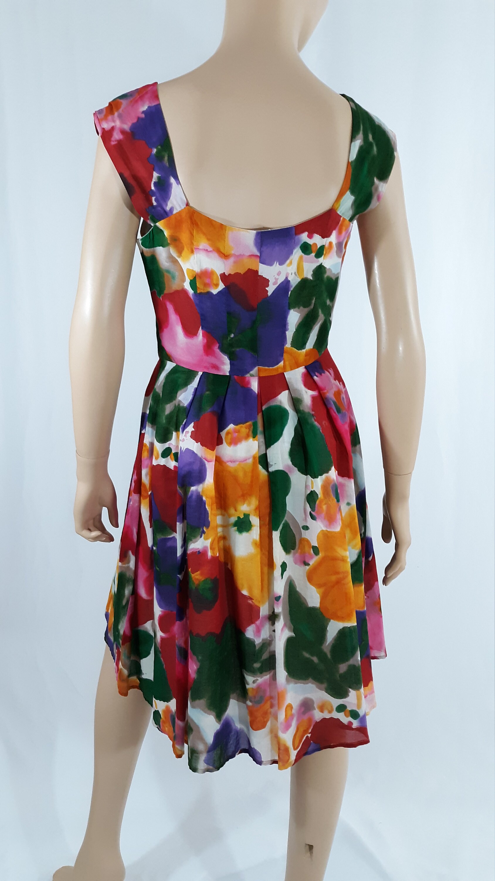 Calvin Klein Dress Womens Summer Classic Colorful Floral 100% - Etsy