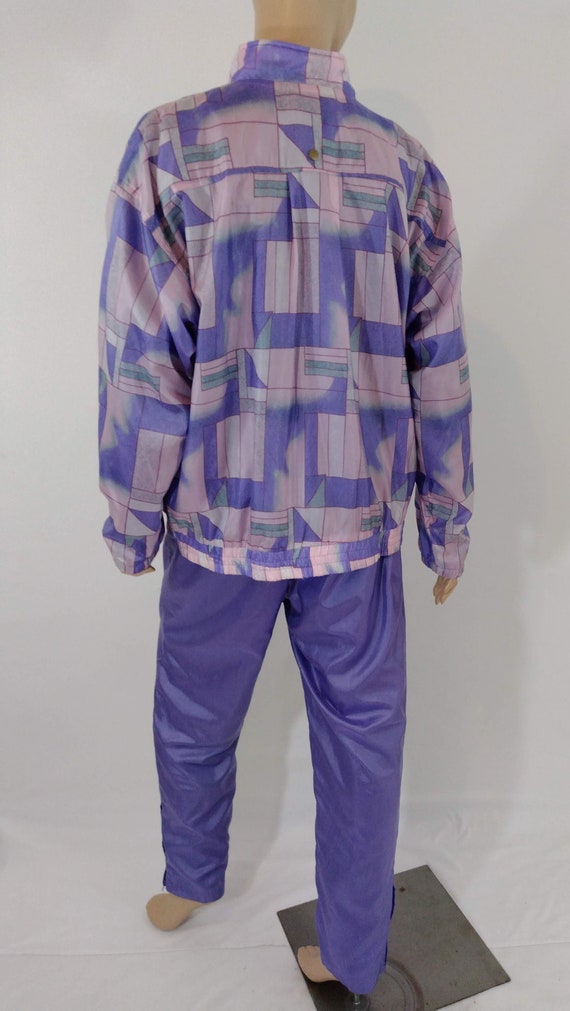 Adidas Tracksuit 80's 90's Women's Pastel Lavender Pi… - Gem