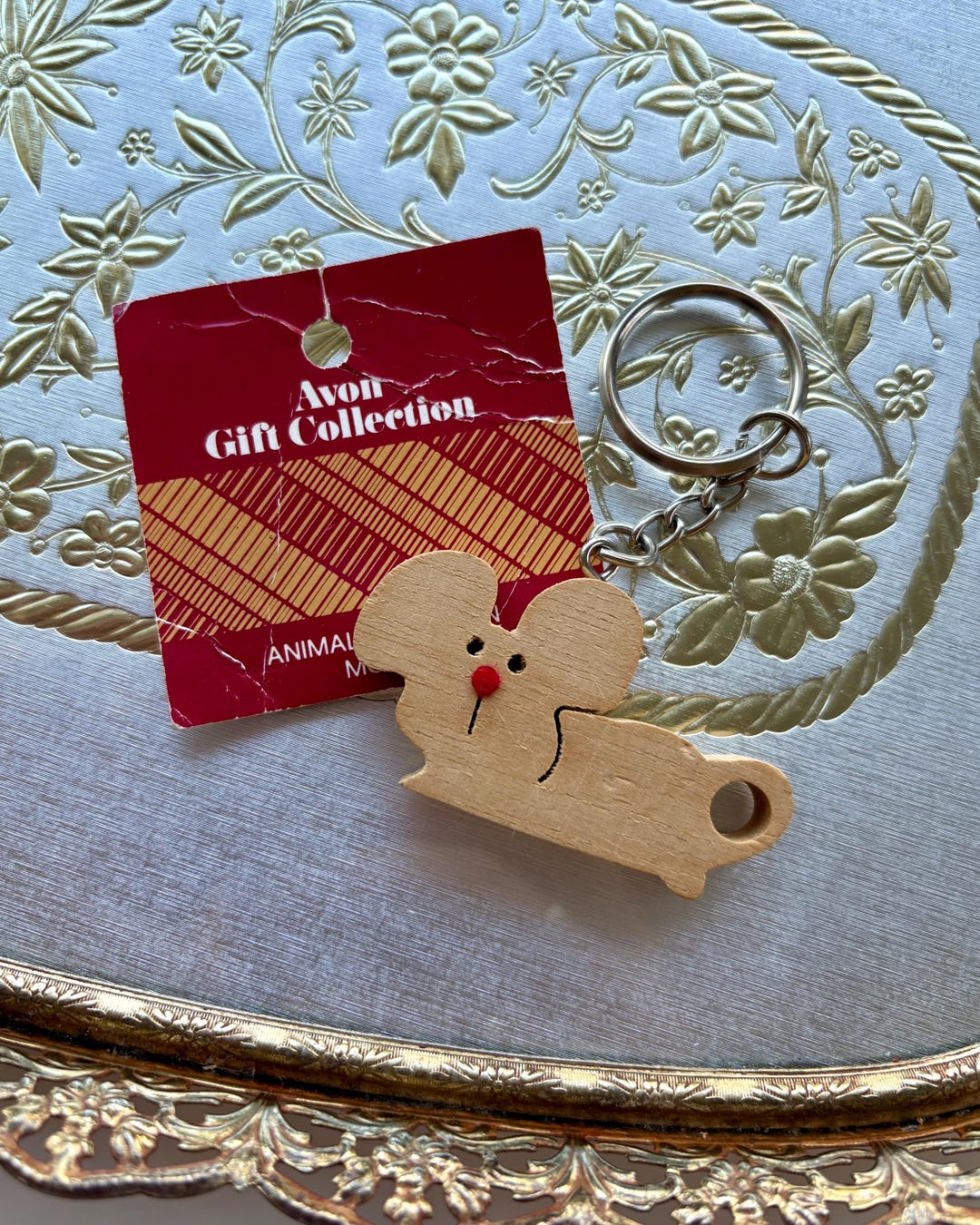 Vintage Avon Mouse Keychain - Etsy