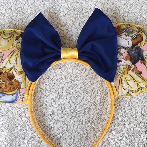Disney Beauty and the Beast Inspired Mickey Ears/ Bell Ears - Etsy