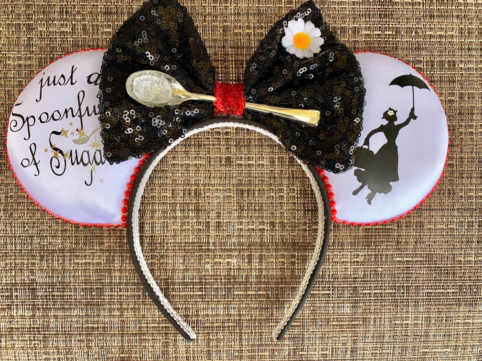 Mary Poppin Inspired Mickey Ears Mary Poppin Disney Ears - Etsy