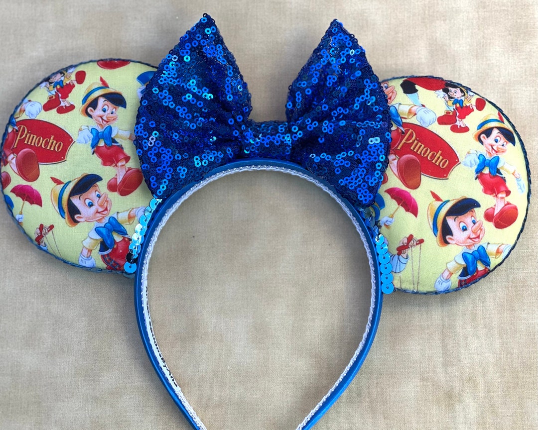 Pinocchio Mickey Mouse Ears, Mickey Mouse Ears - Etsy