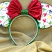 Christmas Mickey Ears Mickey Mouse Ears Holidays Mickey Ears - Etsy