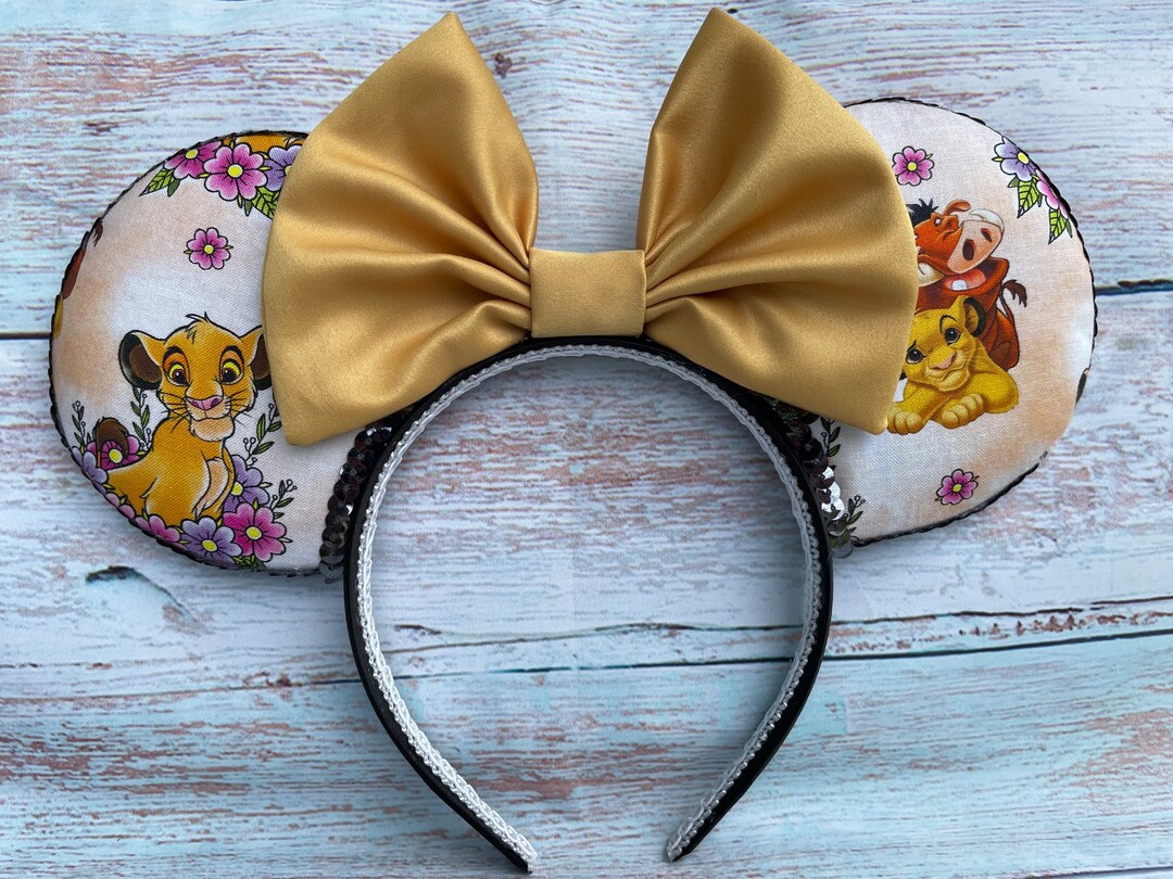 Lion King Mouse Ears, Animal Kingdom Mouse Ears - Etsy