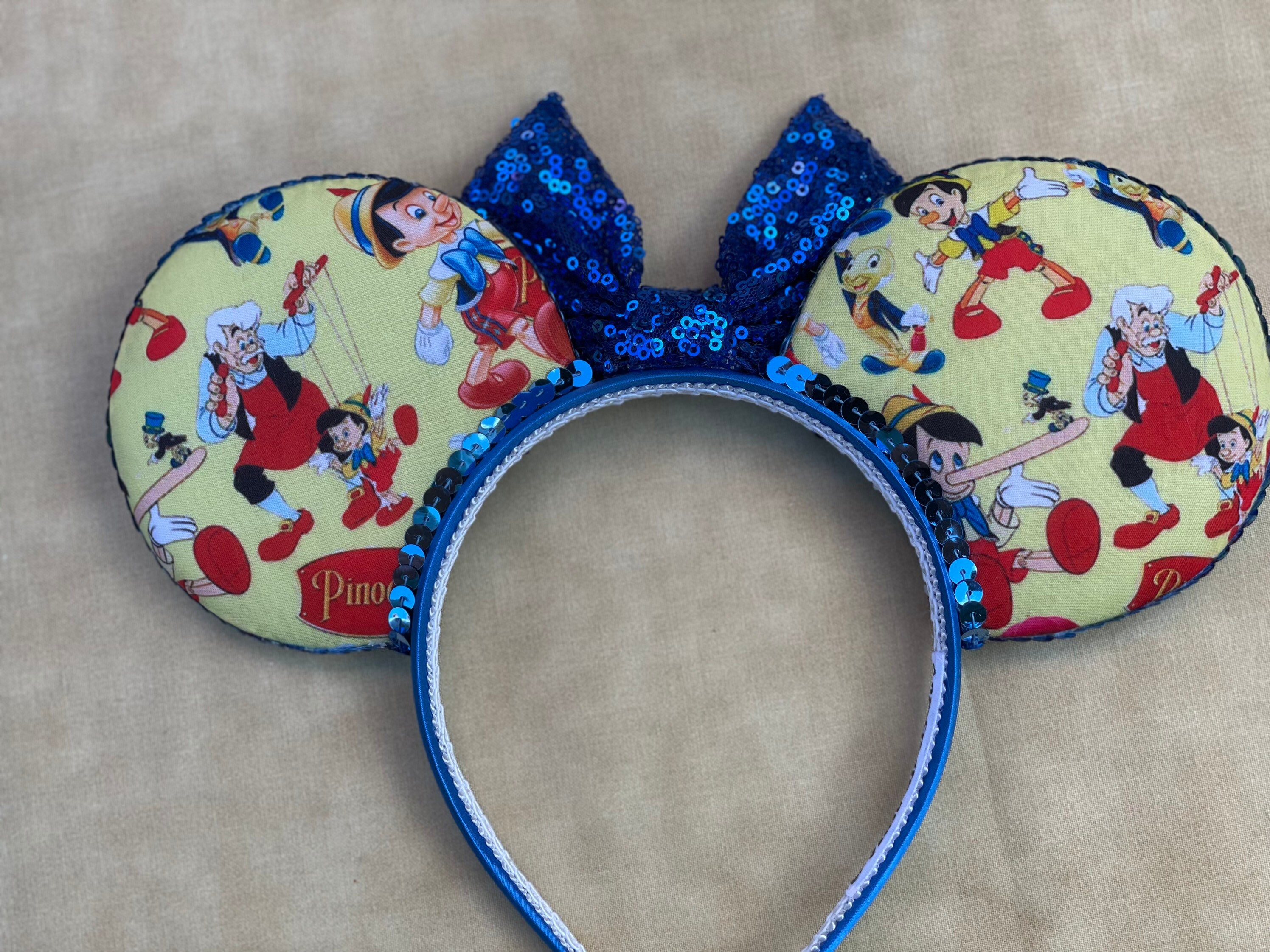 Pinocchio Mickey Mouse Ears, Mickey Mouse Ears - Etsy