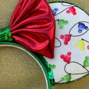 Christmas Mickey Ears, Mickey Mouse Ears, Holidays Mickey Ears - Etsy