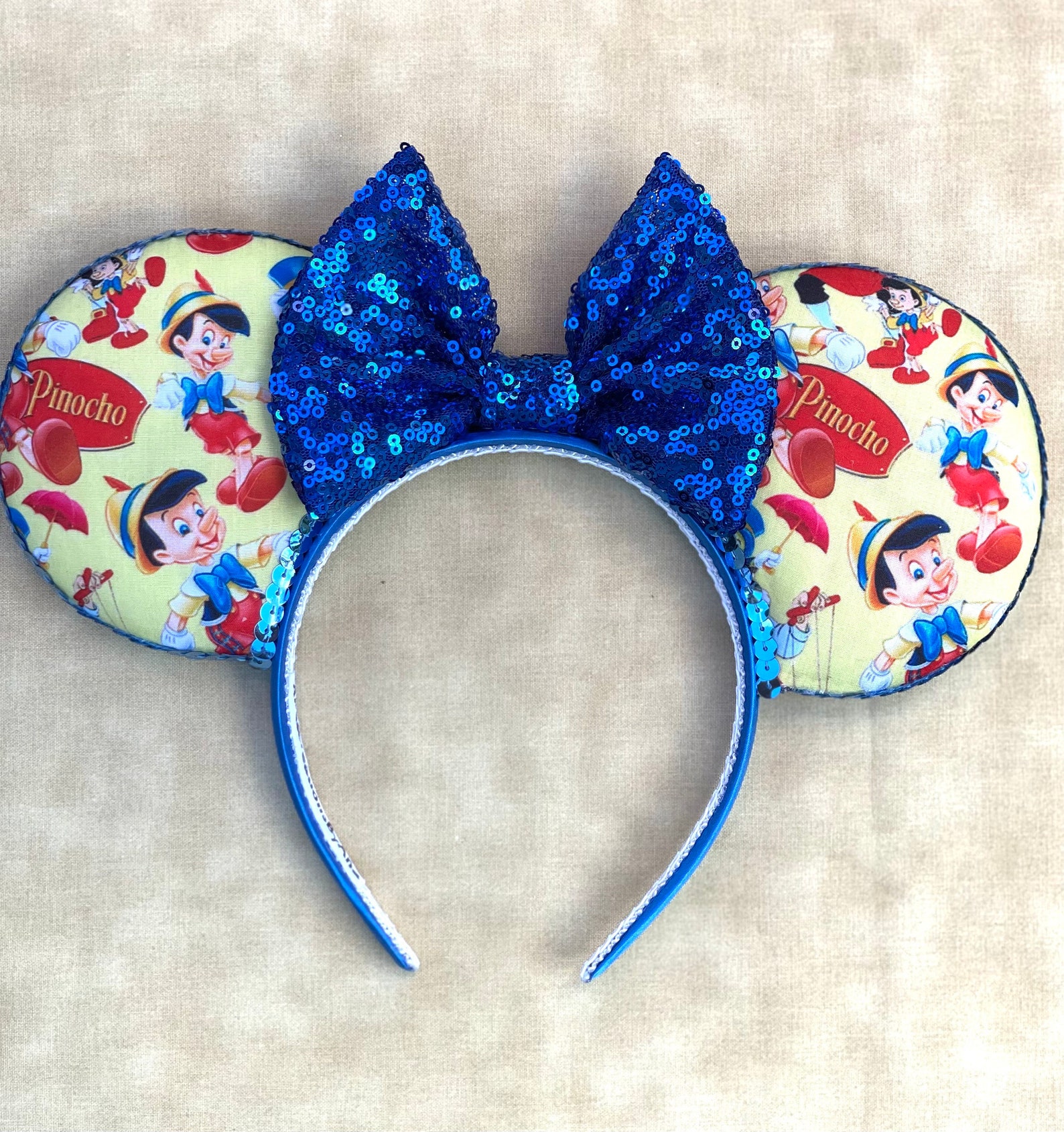 Pinocchio Mickey Mouse Ears, Mickey Mouse Ears - Etsy