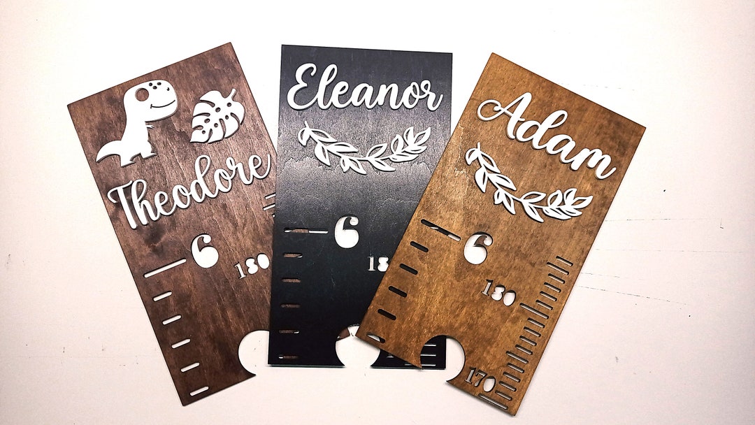 Family Growth Charts for Kids, Personalized Nursery Decor, Wall Growth ...