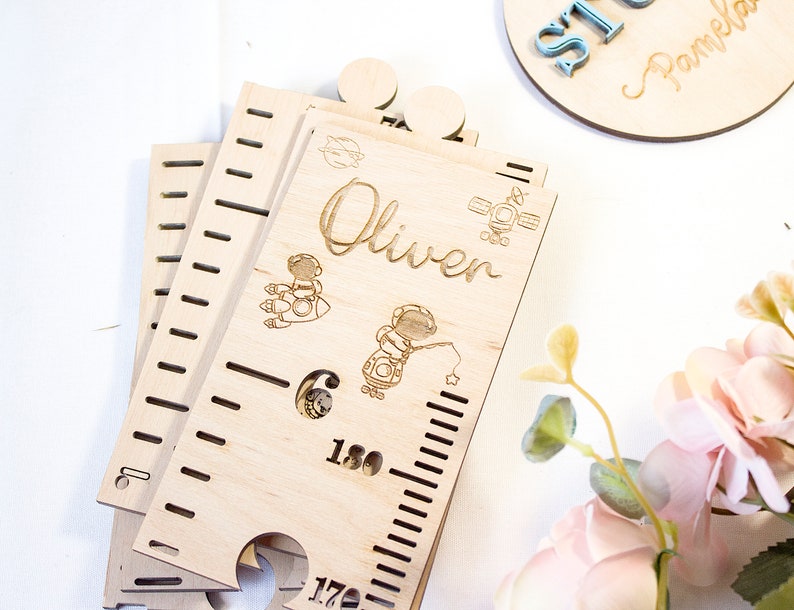 Wooden Space Growth Charts for Kids Birthday Toddler Gift - Etsy