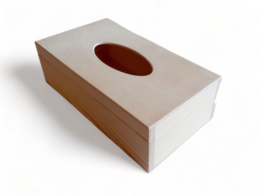 Unfinished Wood Tissue Box Cover: DIY Craft Supply - Etsy